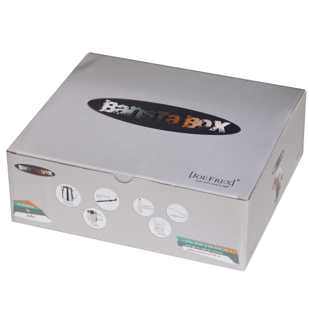 Barista Box mit Utensilien zum Espresso zubereiten